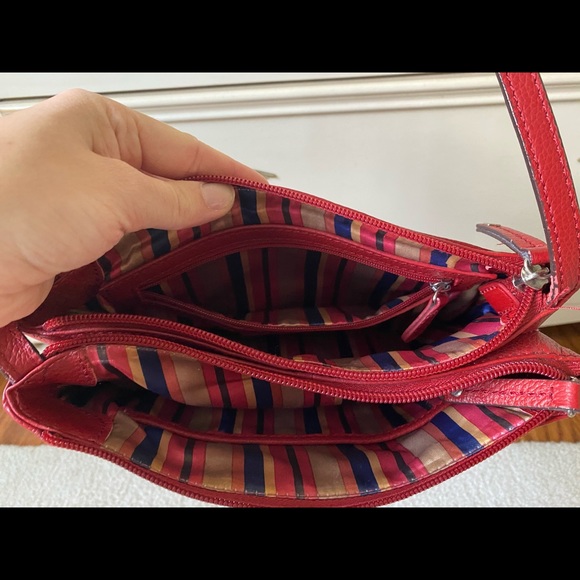 Danier | Bags | Danier Genuine Leather Red Cross Body Purse | Poshmark